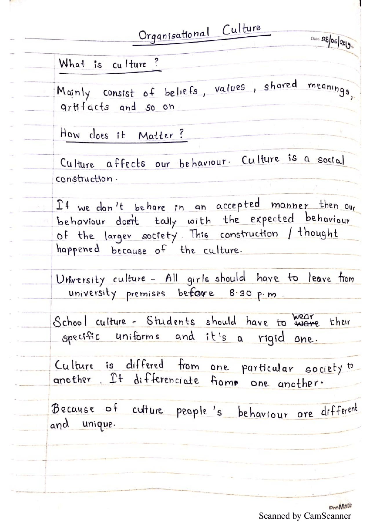 Organizational Behaviour Docsity