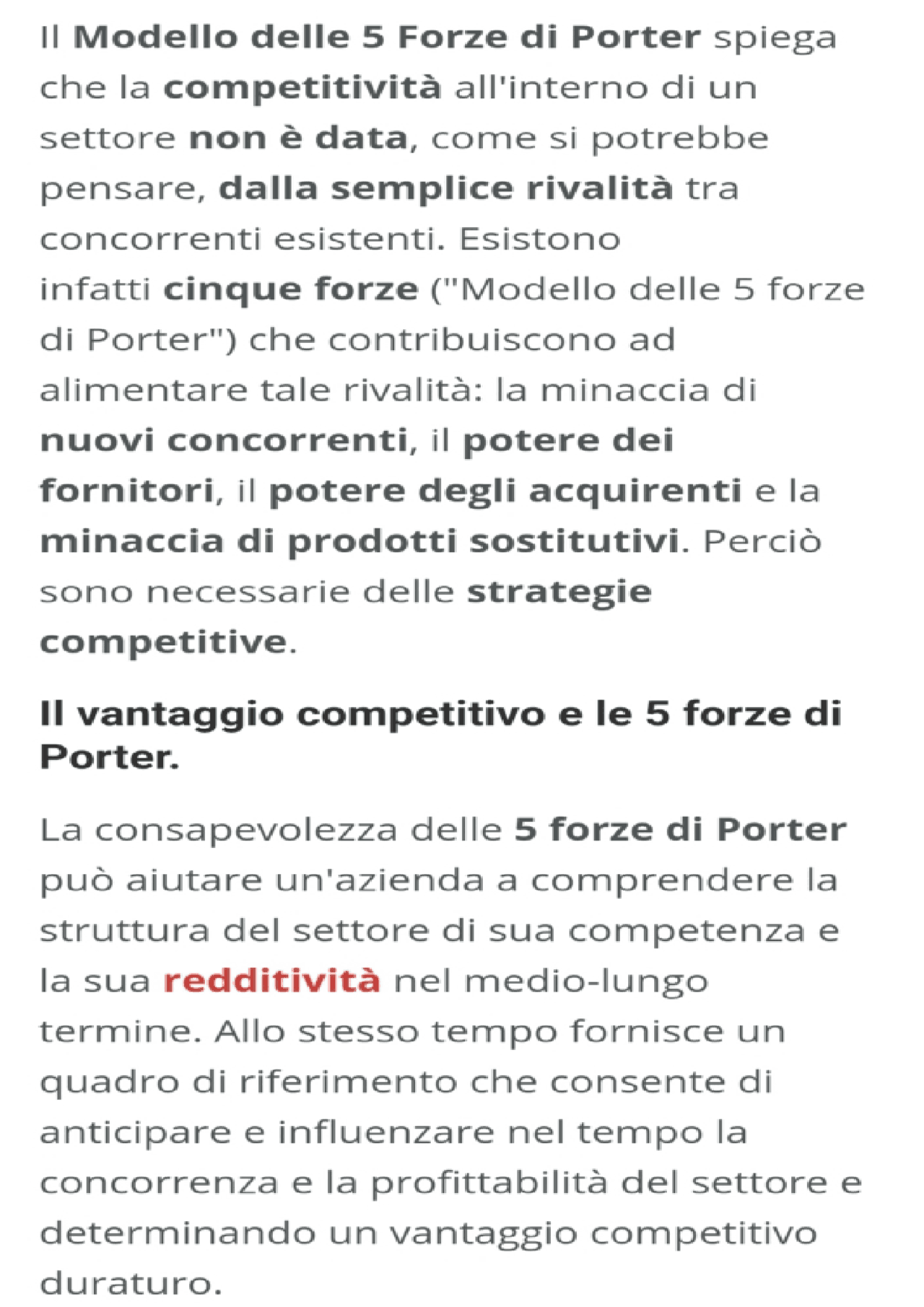 Catena del valore di Porter - Docsity