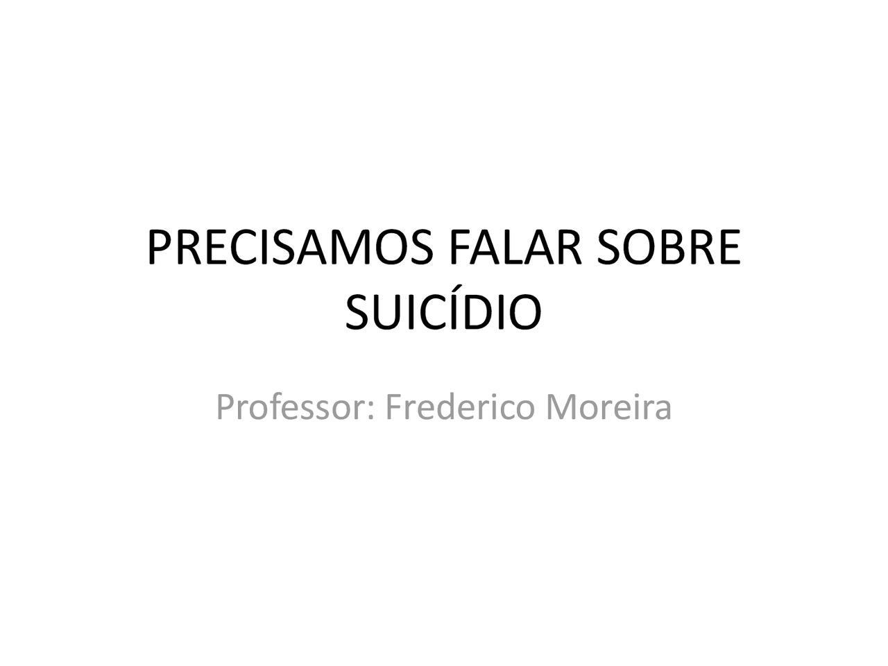Precisamos Falar Sobre Suicidio Docsity