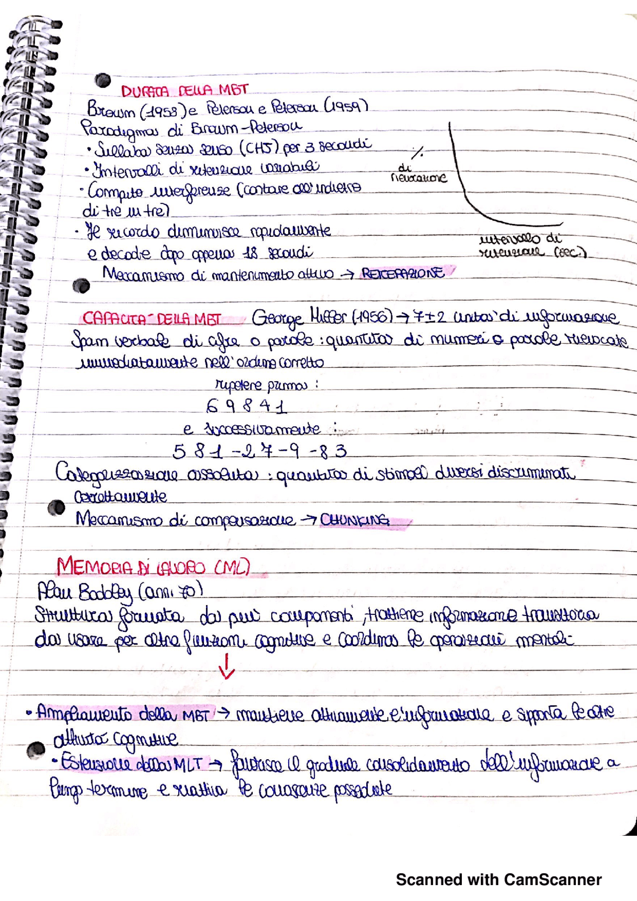 Appunti Sulla Memoria Docsity