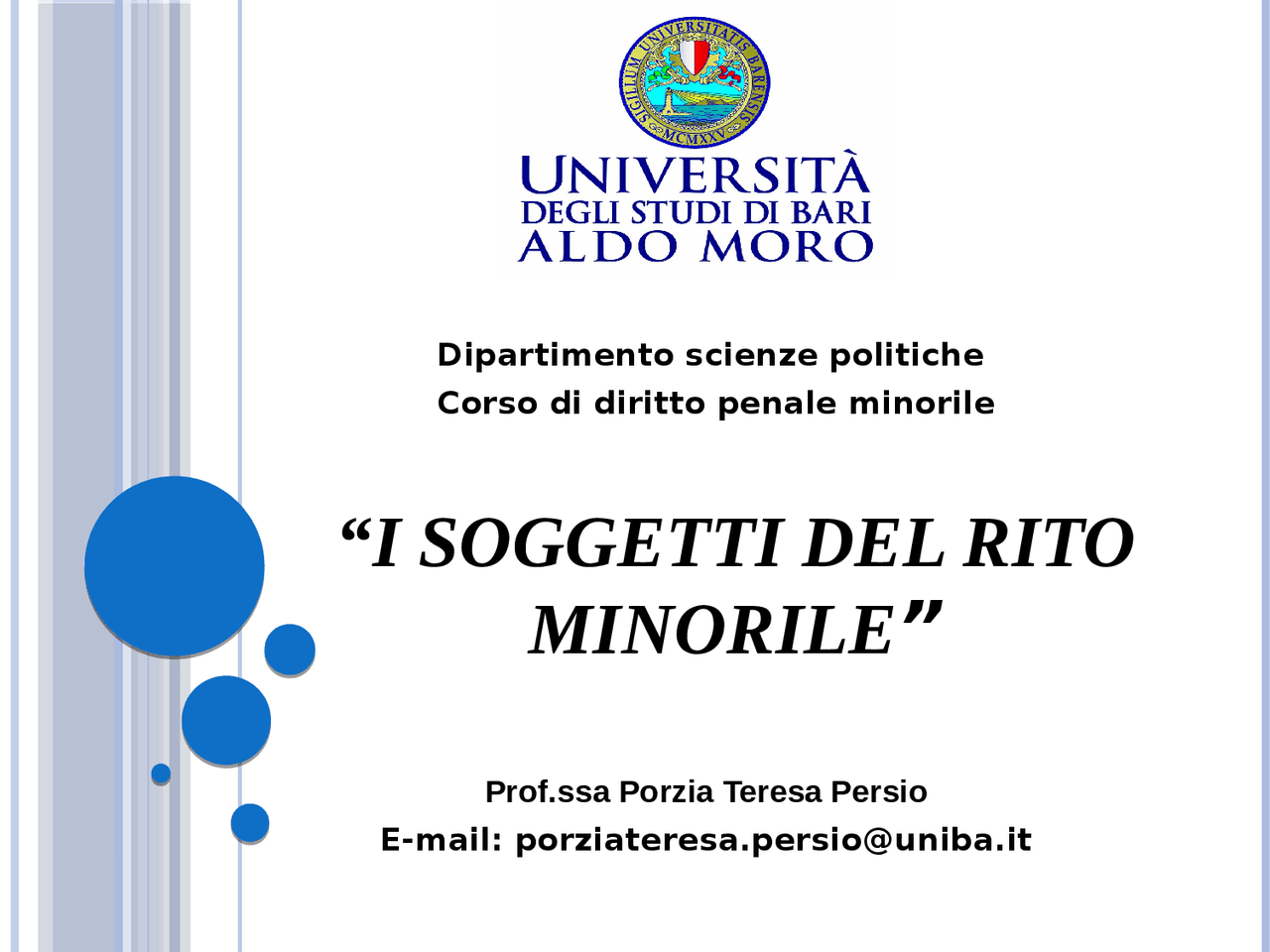 Dispense Diritto Penale Minorile Docsity