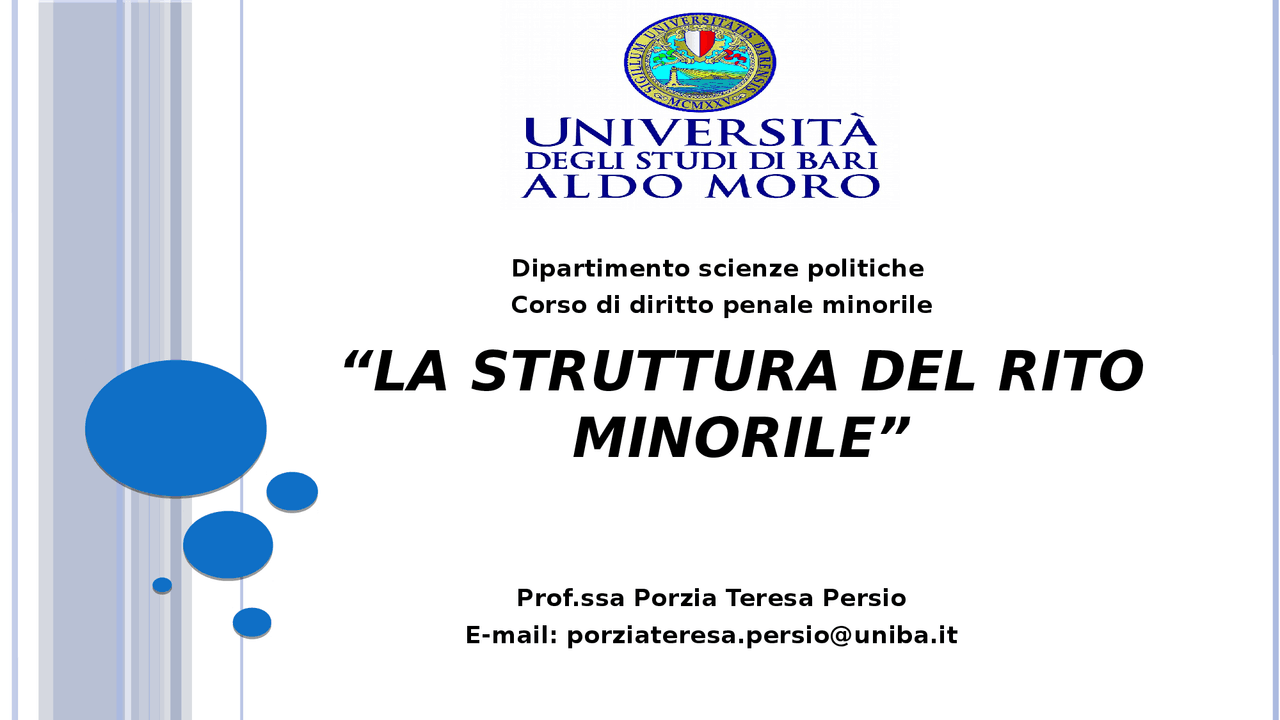 Dispense Diritto Penale Minorile Dispense Di Diritto Penale Docsity