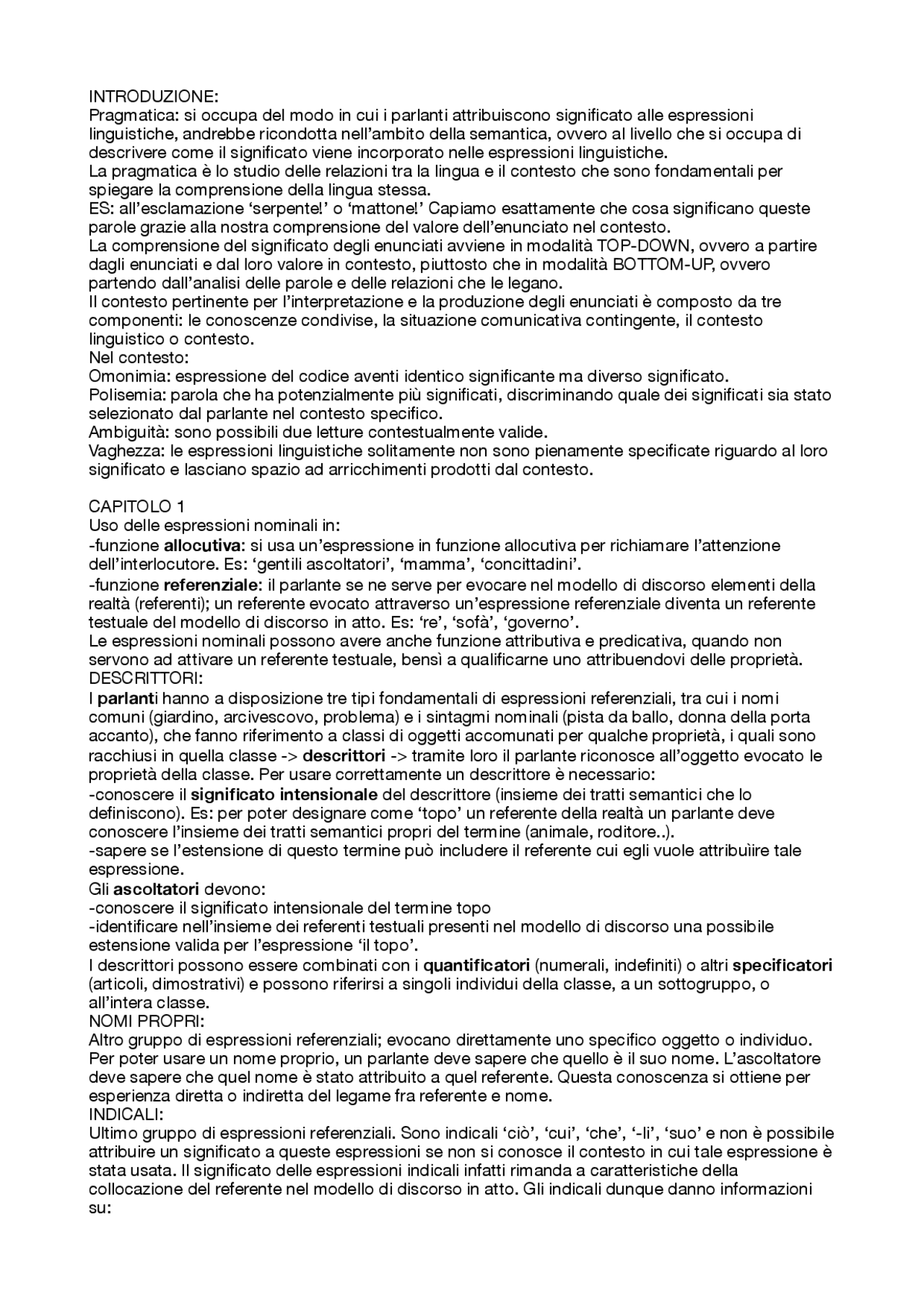 Linguaggio E Comunicazione Appunti Di Linguistica Generale Docsity