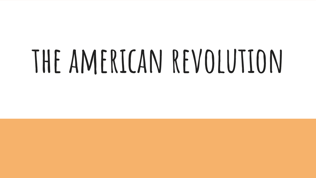 American Revolution powerpoint - Docsity