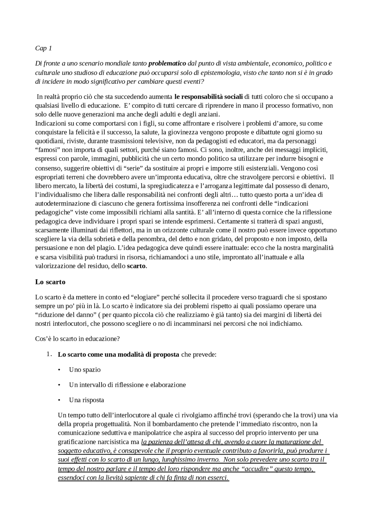 Riassunto Del Libro Elogio Dello Scarto E Della Resistenza Docsity