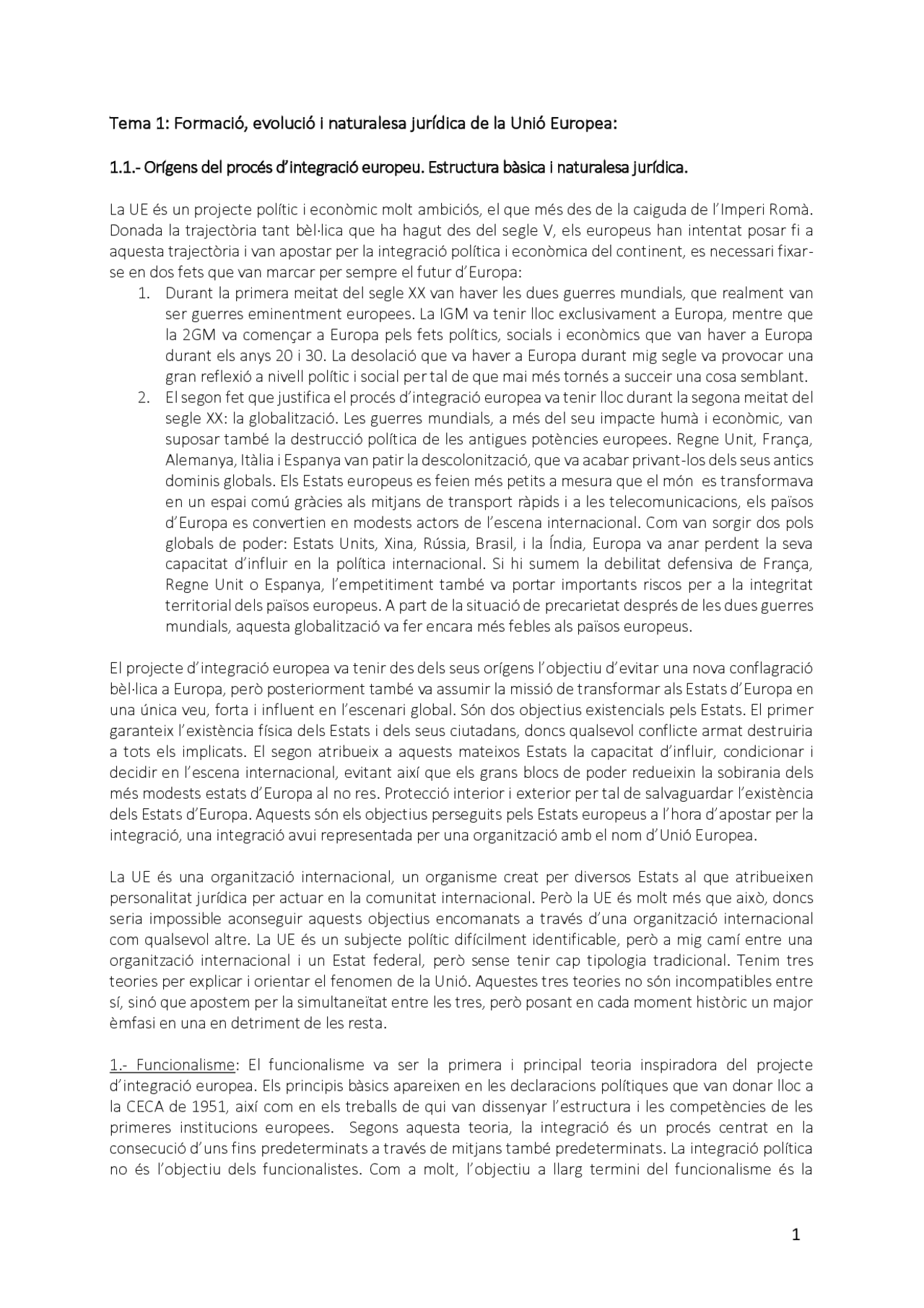 Apuntes Derecho Comunitario Europeo Docsity