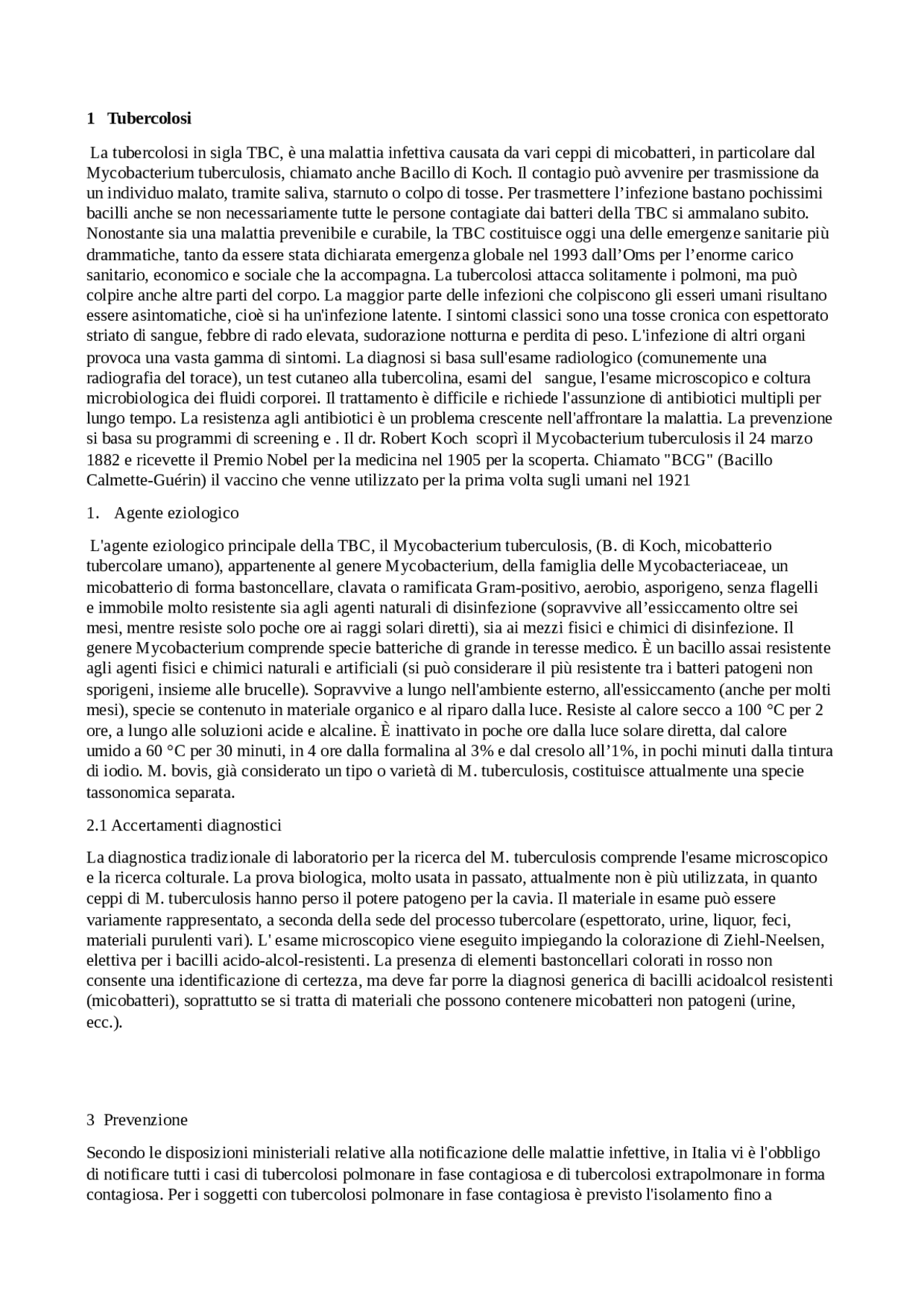 Igiene Generale Appunti Docsity