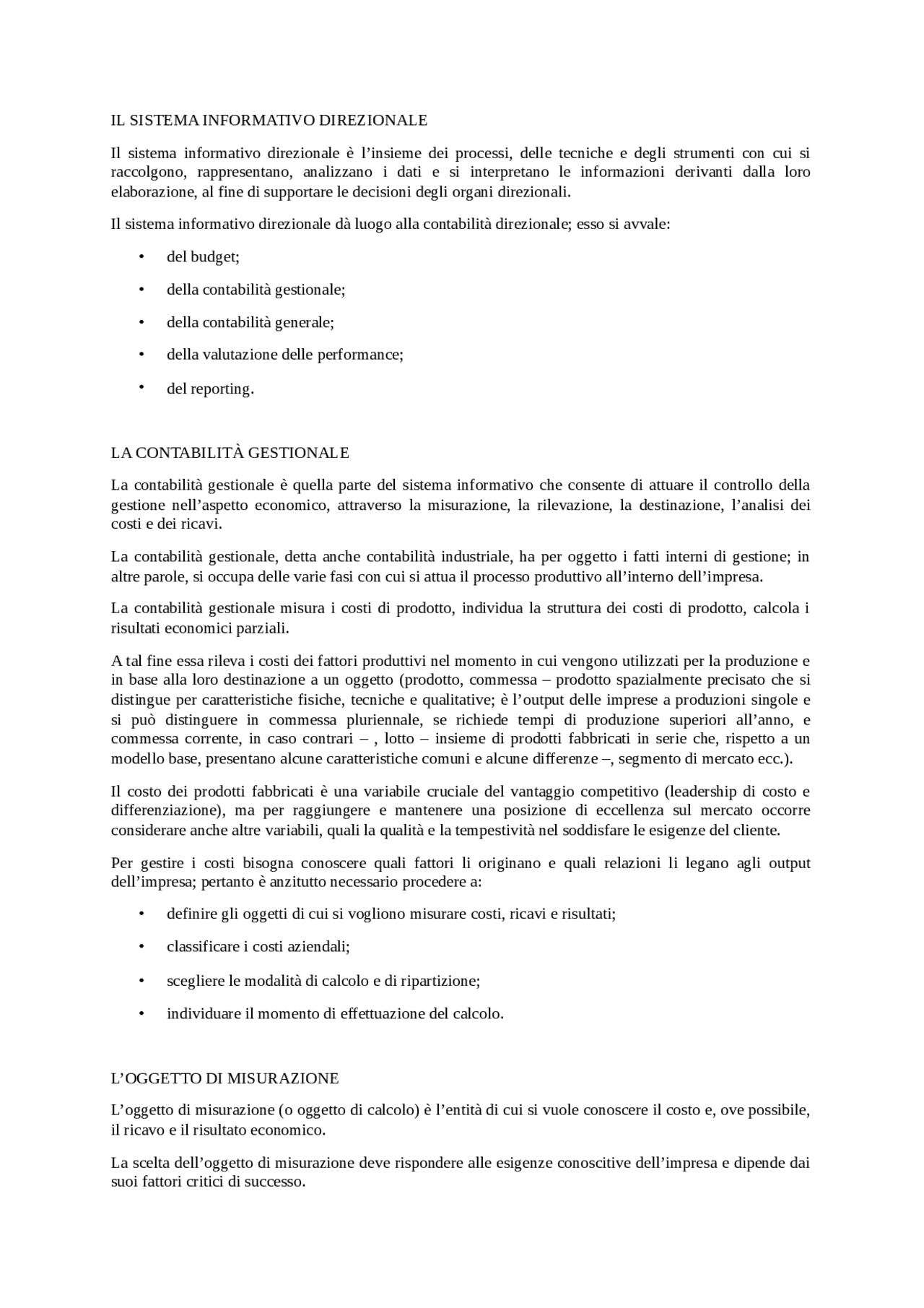 Contabilità Gestionale Docsity