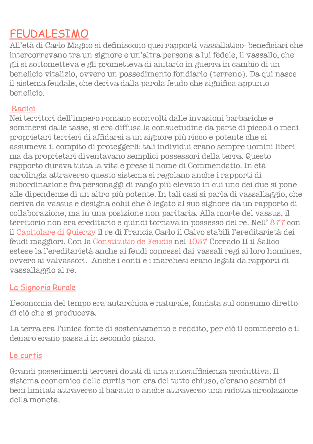 Dal Feudalesimo Ai Comuni Docsity