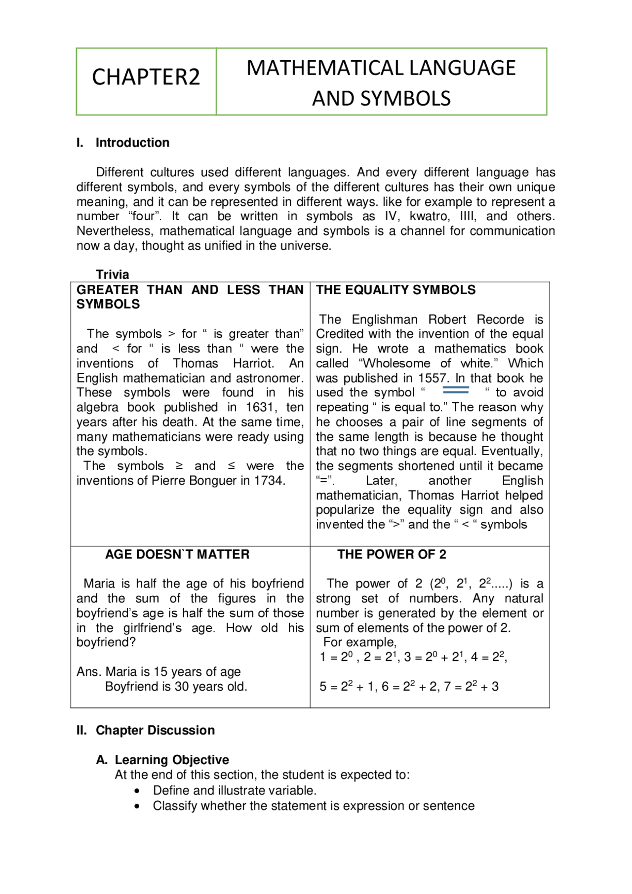 Mathematics In Modern Wo Docsity