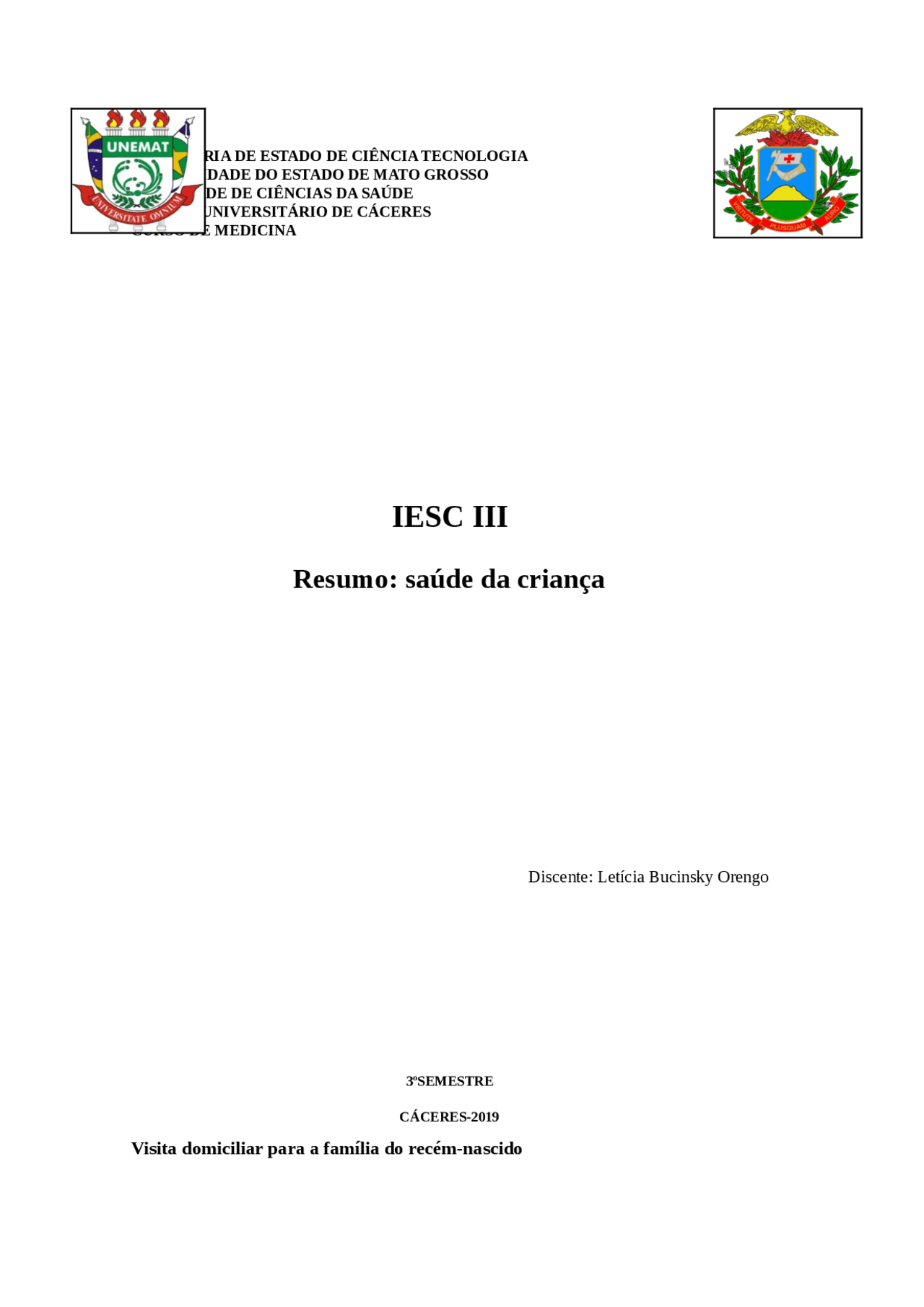 Saúde Da Criança Ministério Da Saúde Summaries Pediatrics Docsity