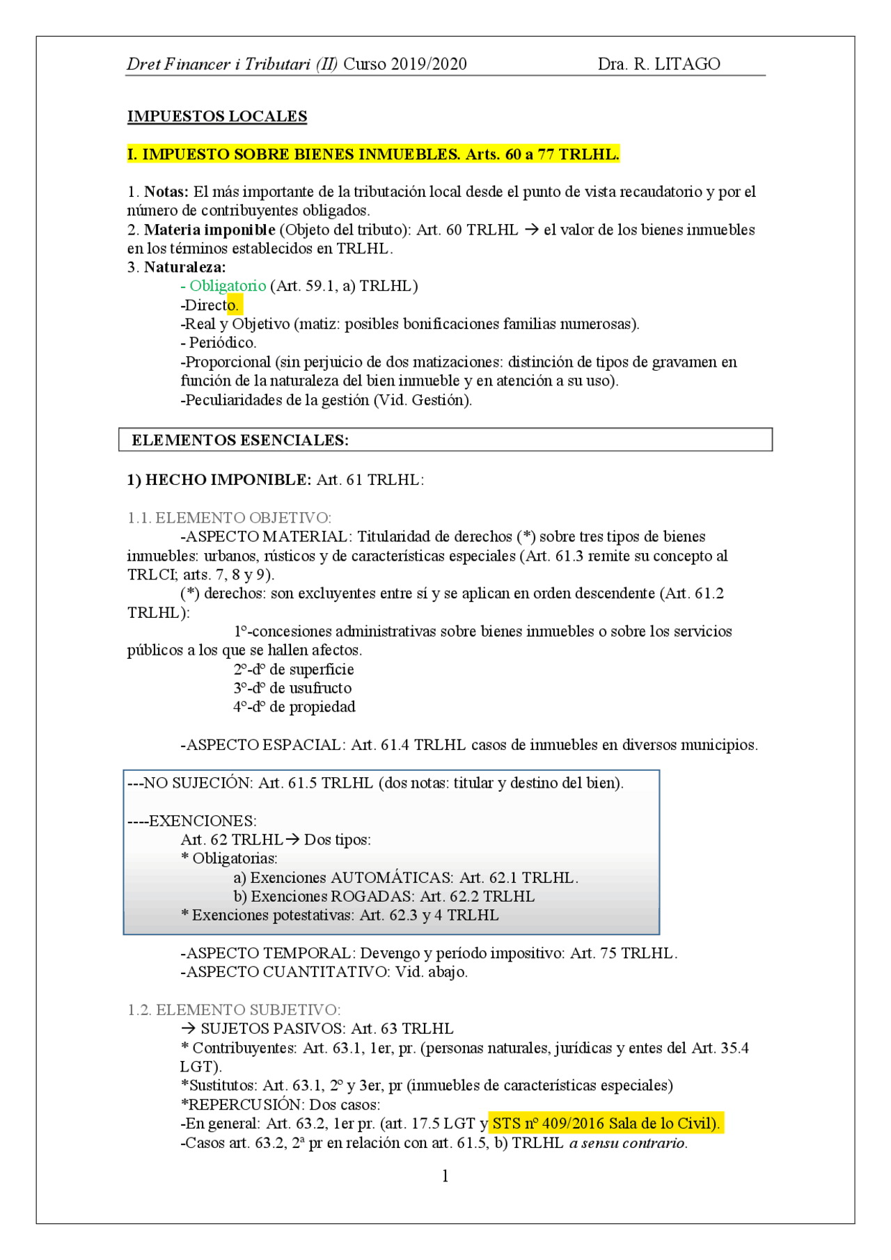 ESQUEMA IBI TRIBU Y FINAN II | Esquemas y mapas conceptuales de Derecho ...