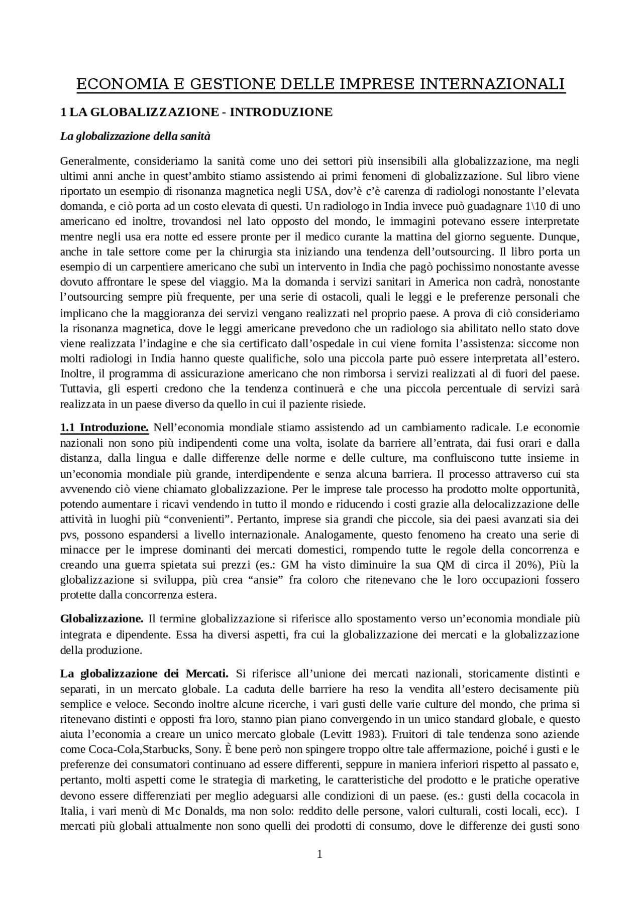 Egi Internazionale Docsity