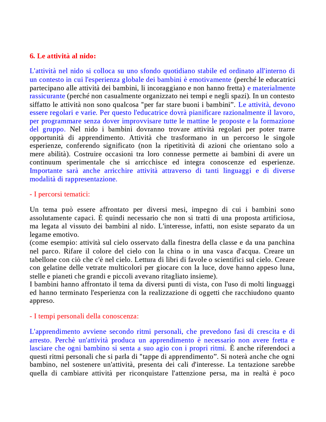 Riassunto Modelli Di Mediazione Didattica Crescere Al Nido Docsity