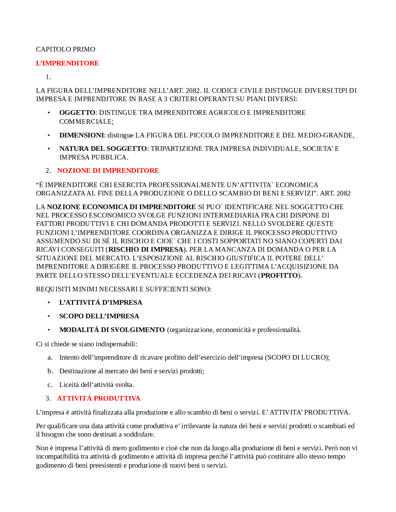 Diritto Commerciale Docsity