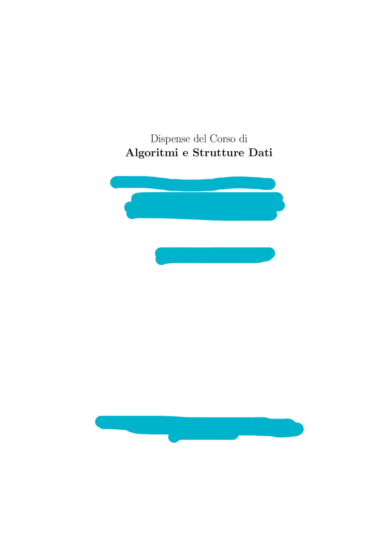 Algoritmi E Strutture Dati Docsity