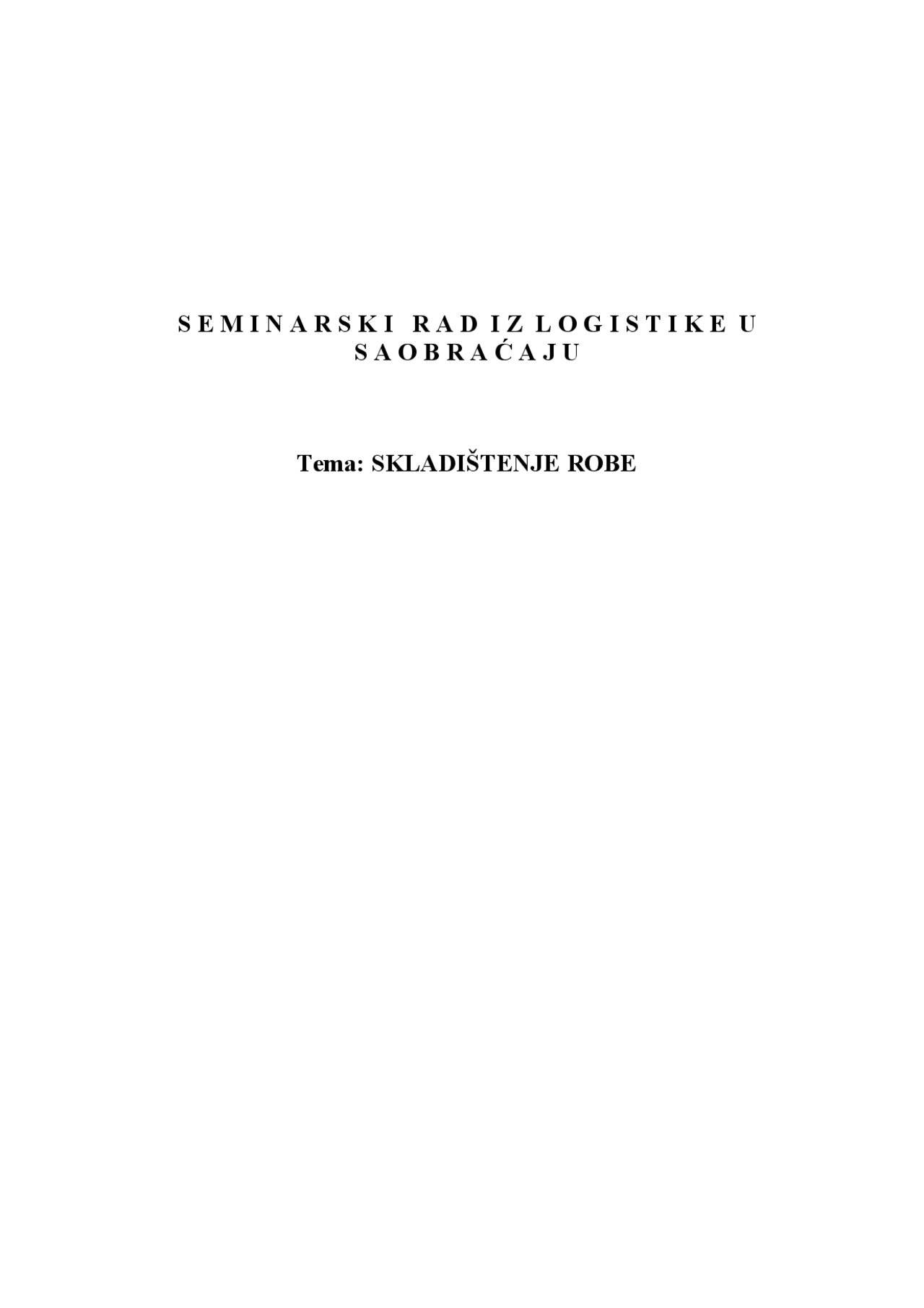 Skladištenje robe: definicija, funkcija, vrste, upravljanje | Skripte ...