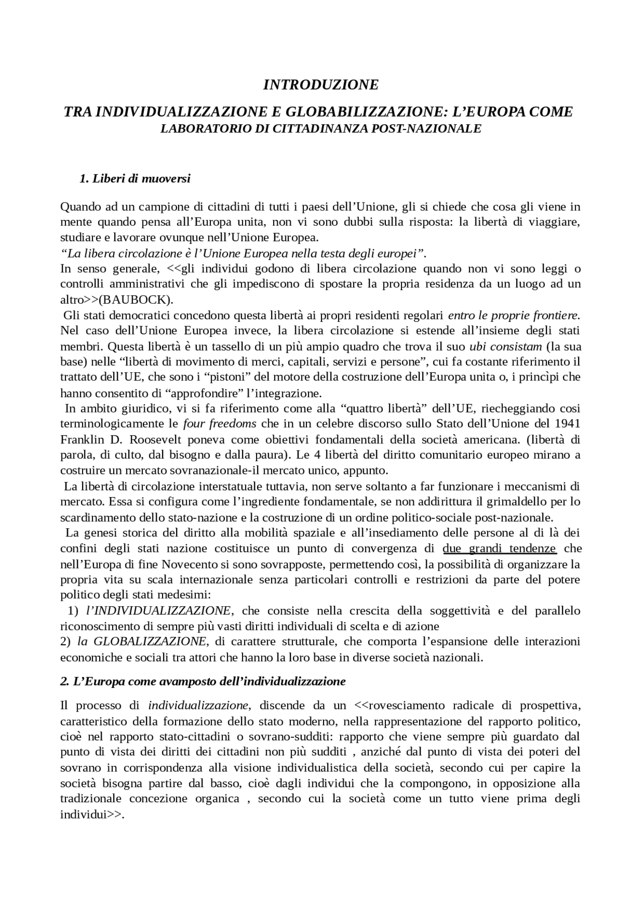 Libro Senza Frontiere Docsity