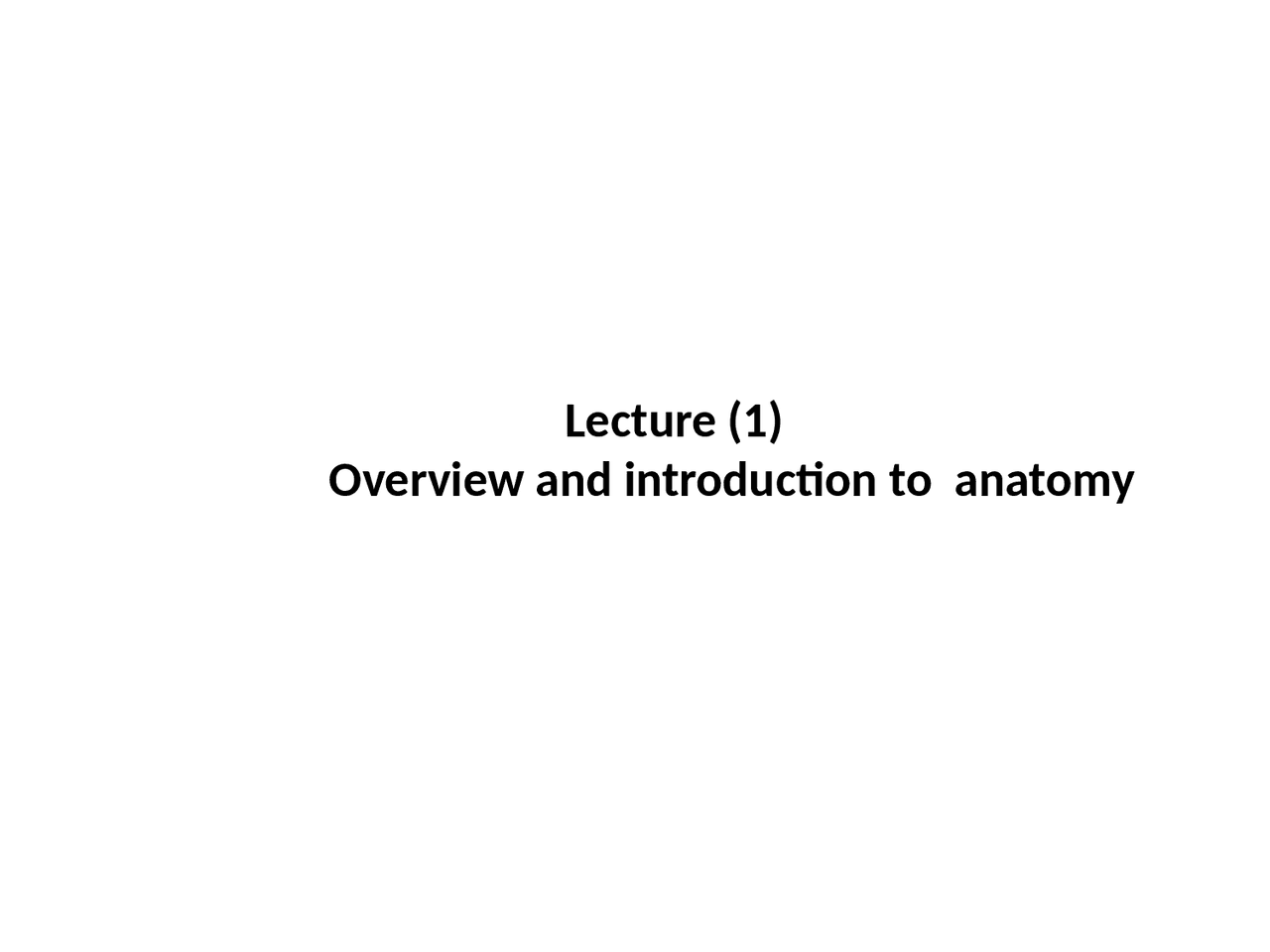 General Anatomy Course Docsity General Anatomy Course Docsity