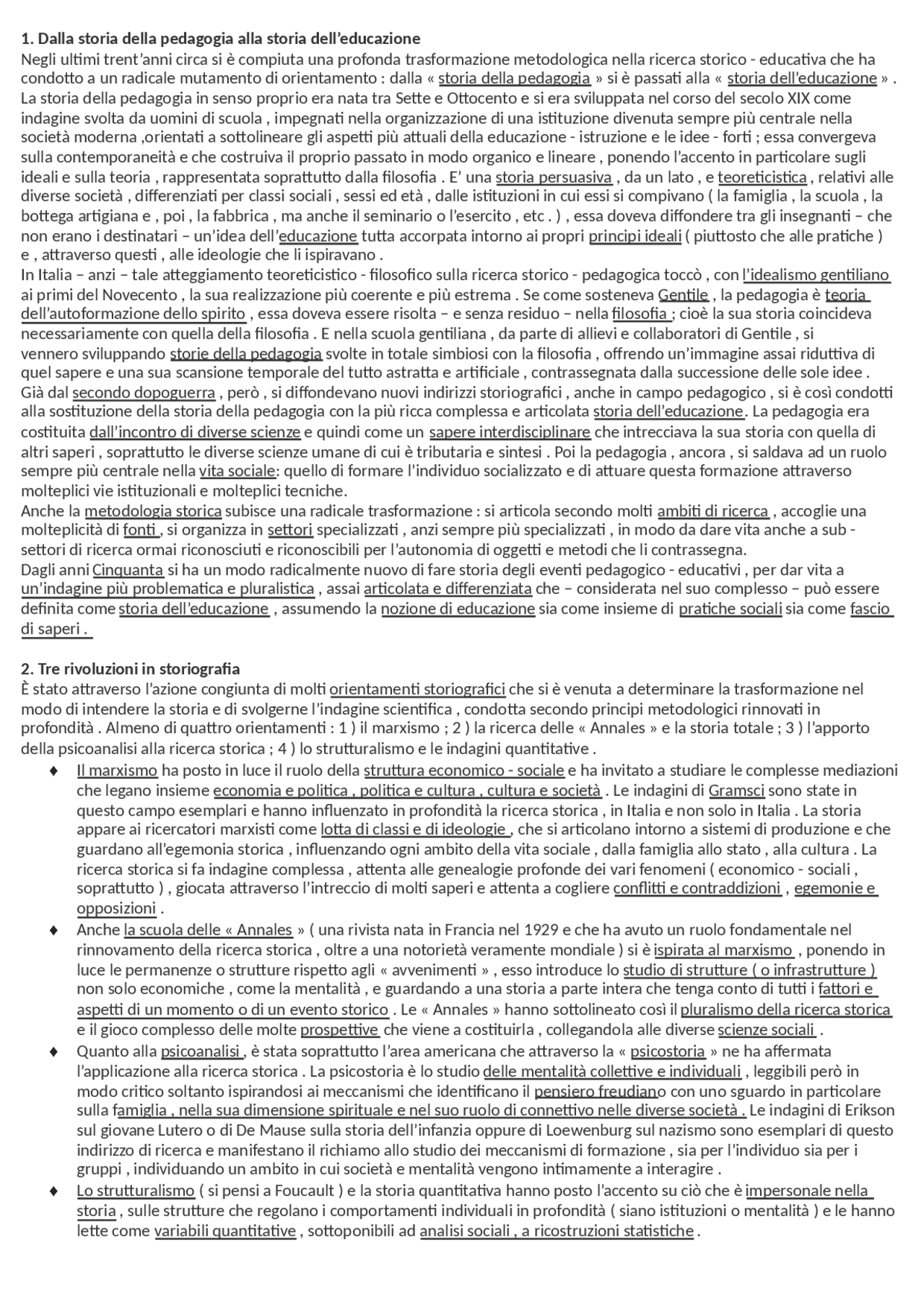 Franco Cambi Appunti Docsity