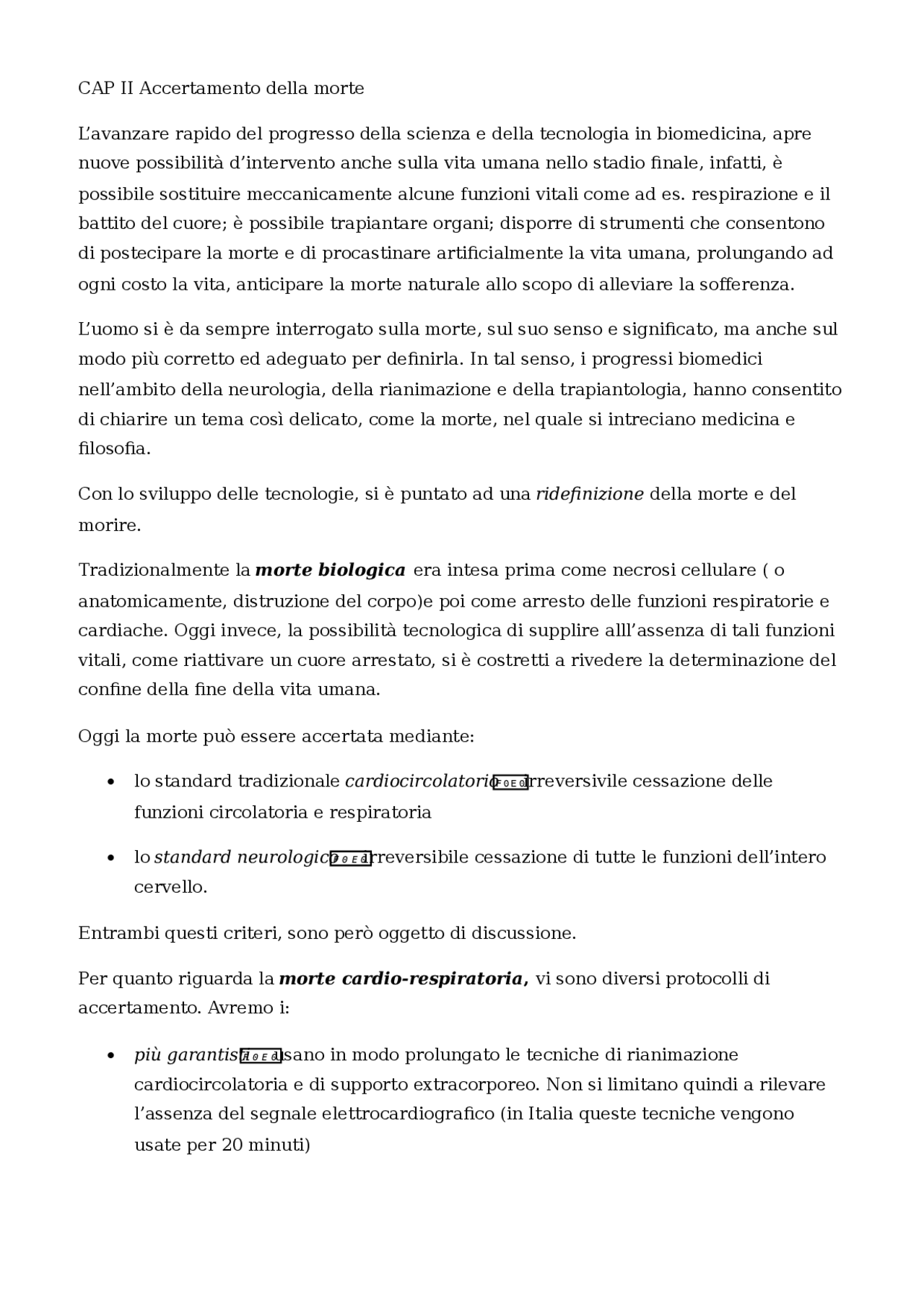 Appunti E Riassunto Di Bioetica Docsity