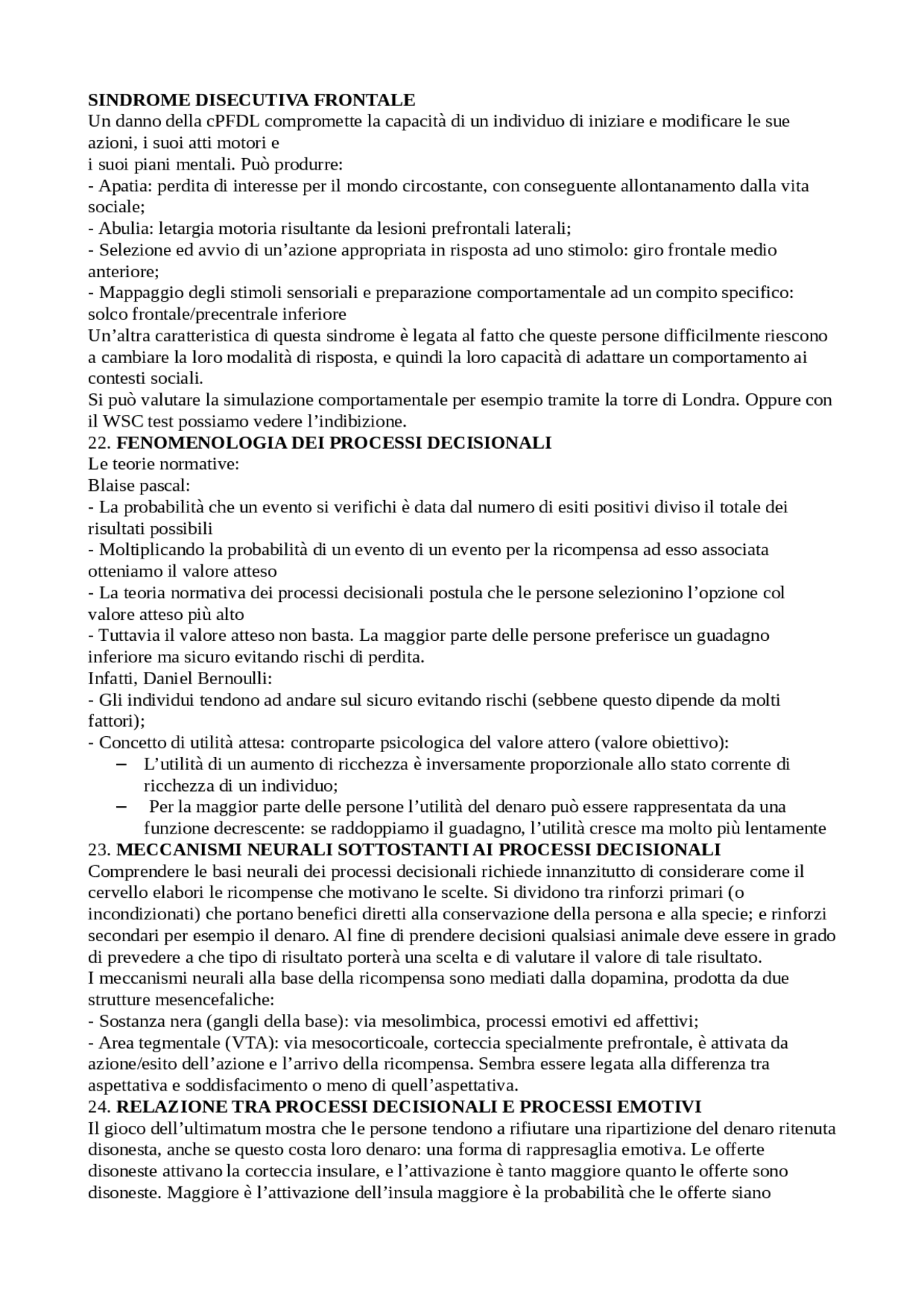 Psicologia Cognitiva Prove Desame Di Psicologia Cognitiva Docsity