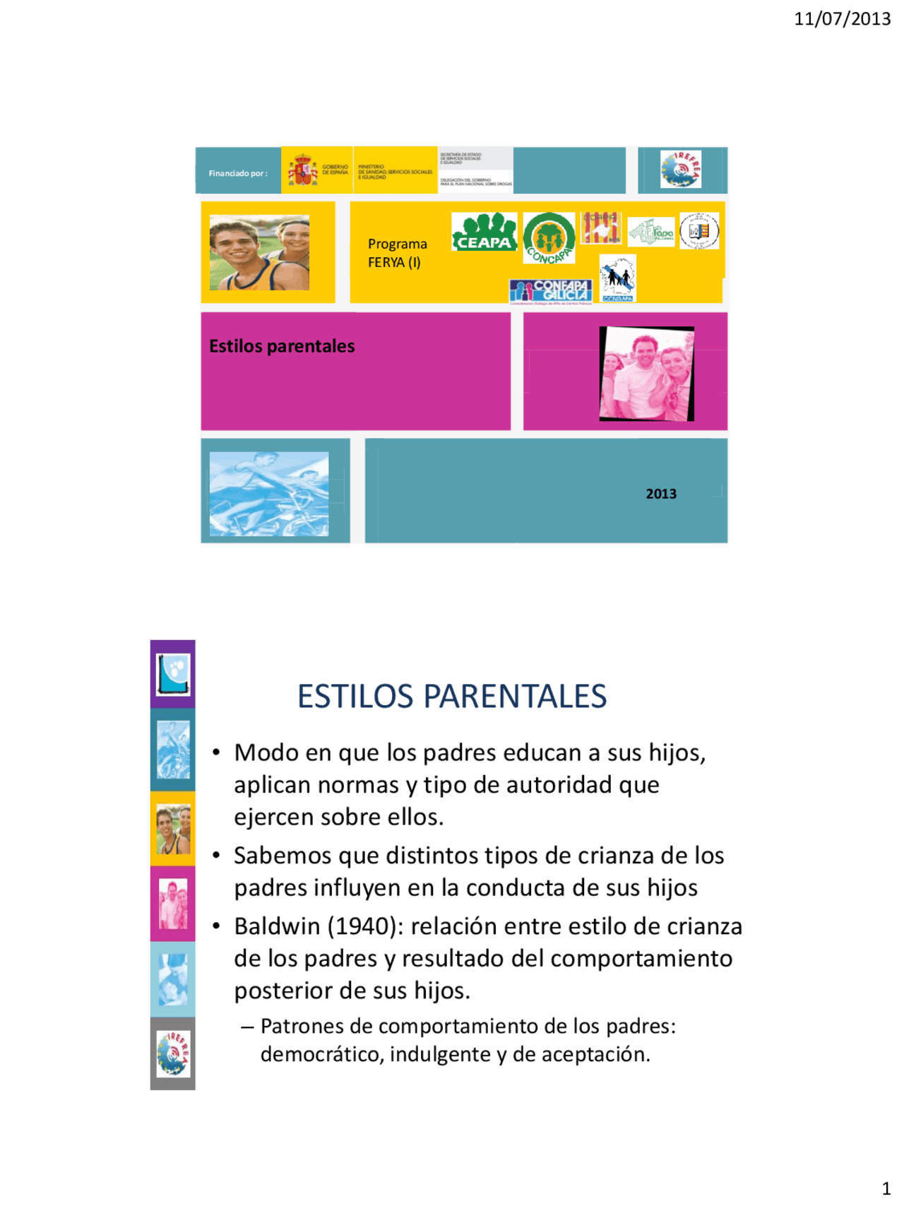 Estilos parentales para padres - Docsity