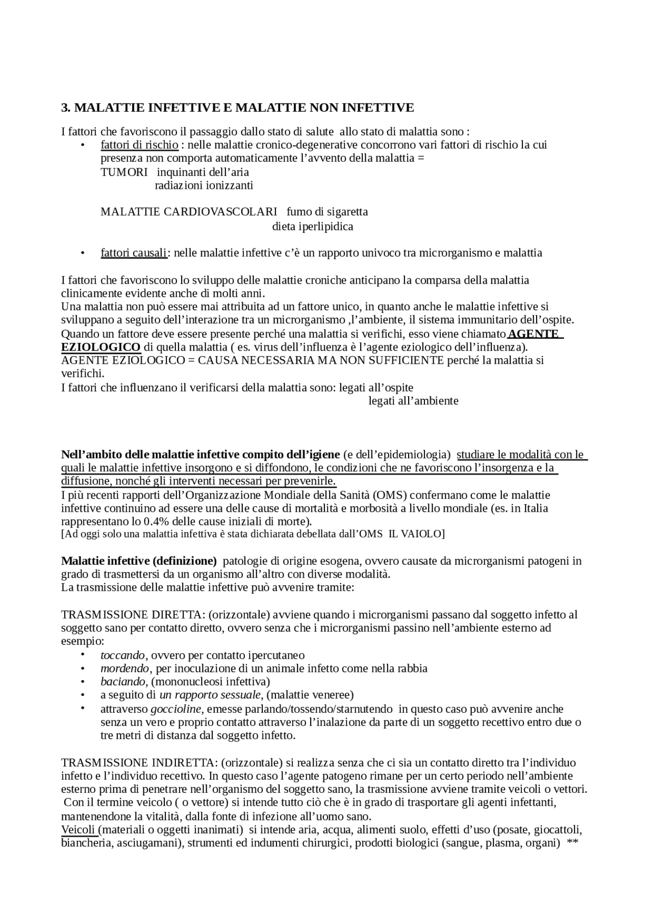 Riassunto Modulo Terzo Docsity