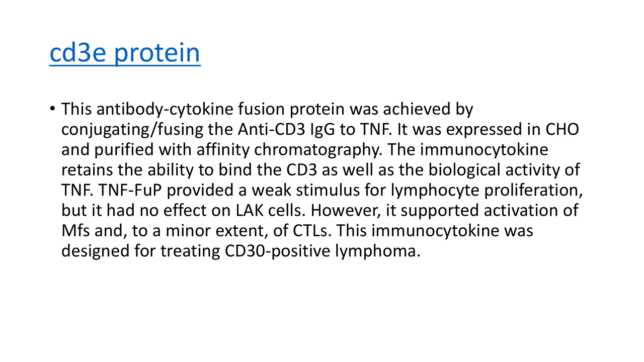 Cd3e protein from Creative Biolabs - Docsity