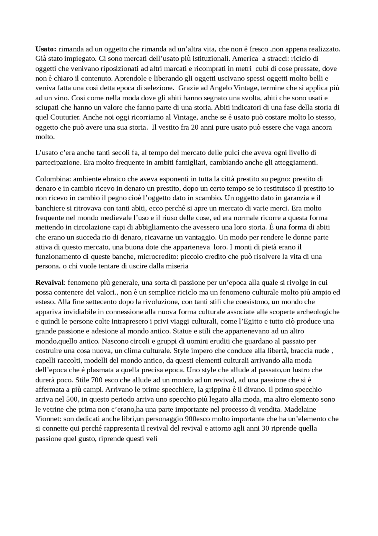 Storia Del Costume E Della Moda Docsity