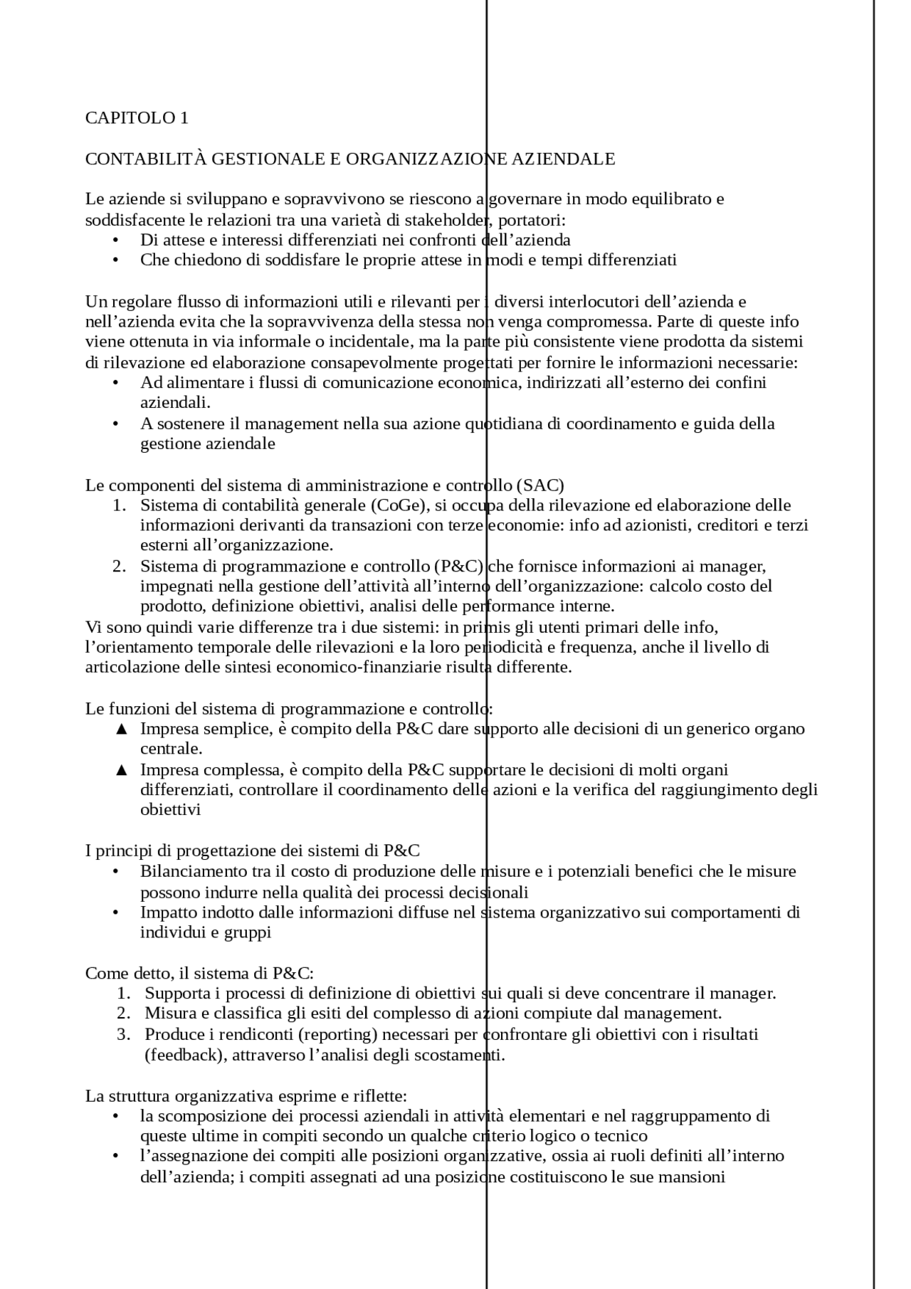 Programmazione E Controllo Docsity