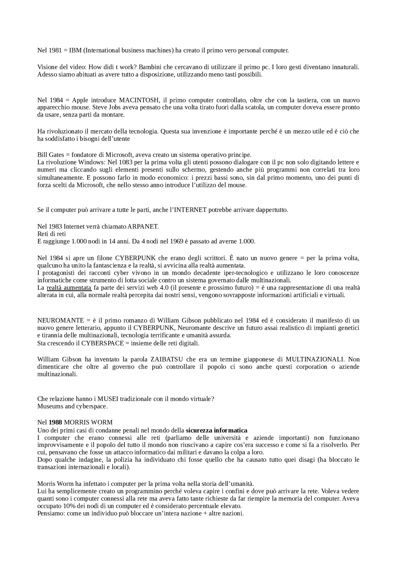 Appunti Visioni Digitali In Classe Docsity