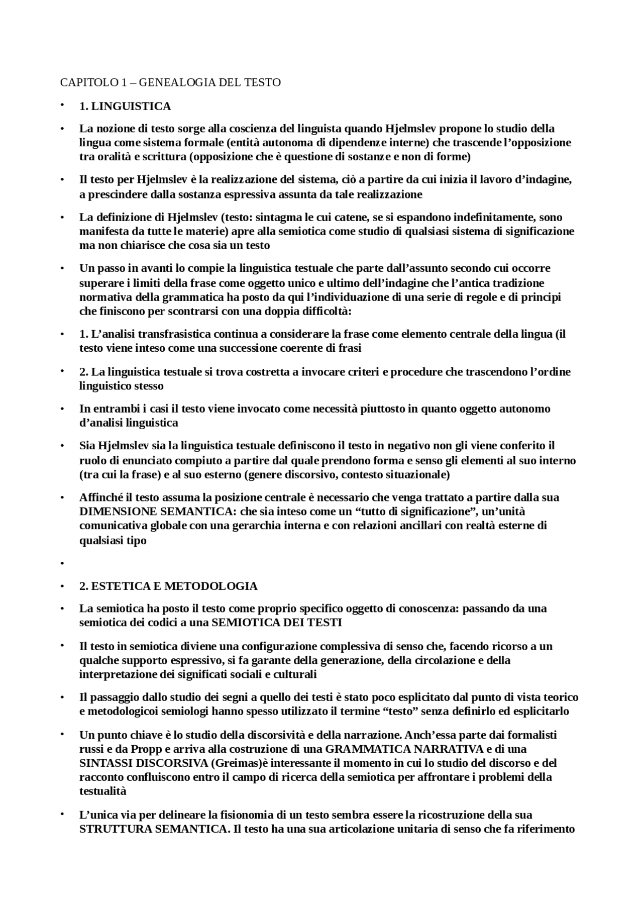 Marrone Genealogia Del Testo Docsity