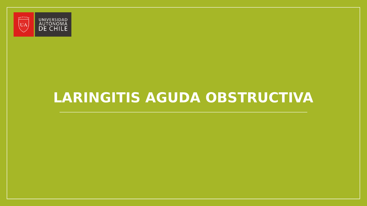 Laringitis Obstructiva aguda | Diapositivas de Ciencias de la Salud ...