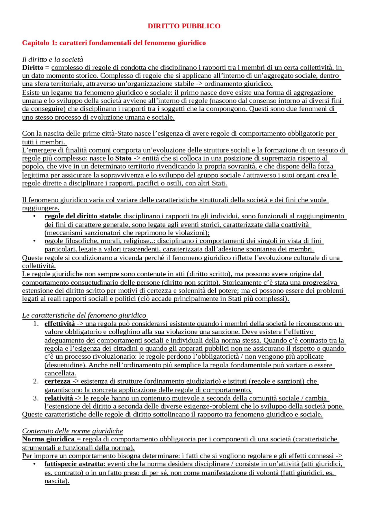 Dispensa Diritto Pubblico Docsity