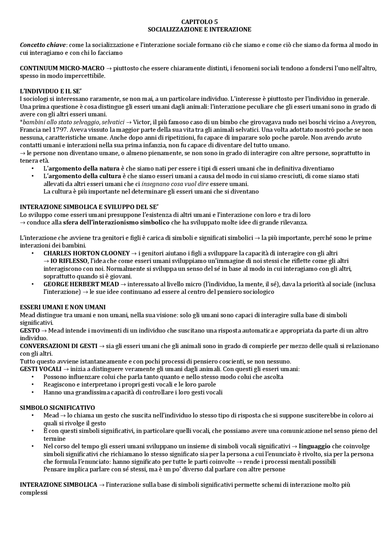 Capitolo 5 Sociologia Generale Docsity