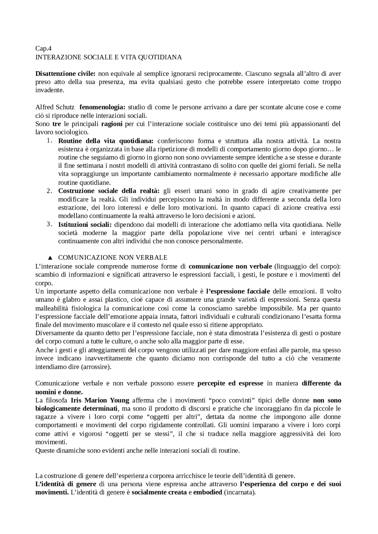 Fondamenti Di Sociologia Sbobinature Di Sociologia Docsity