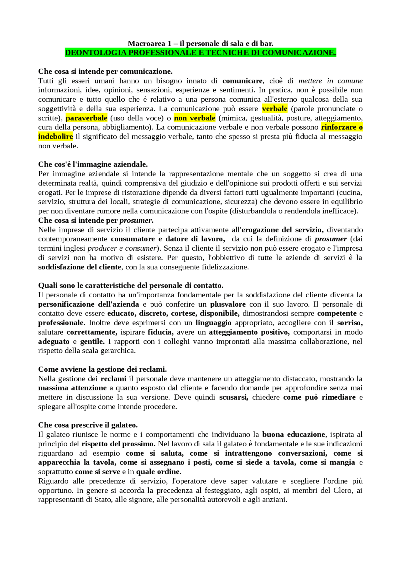 Deontologia Professionale Docsity