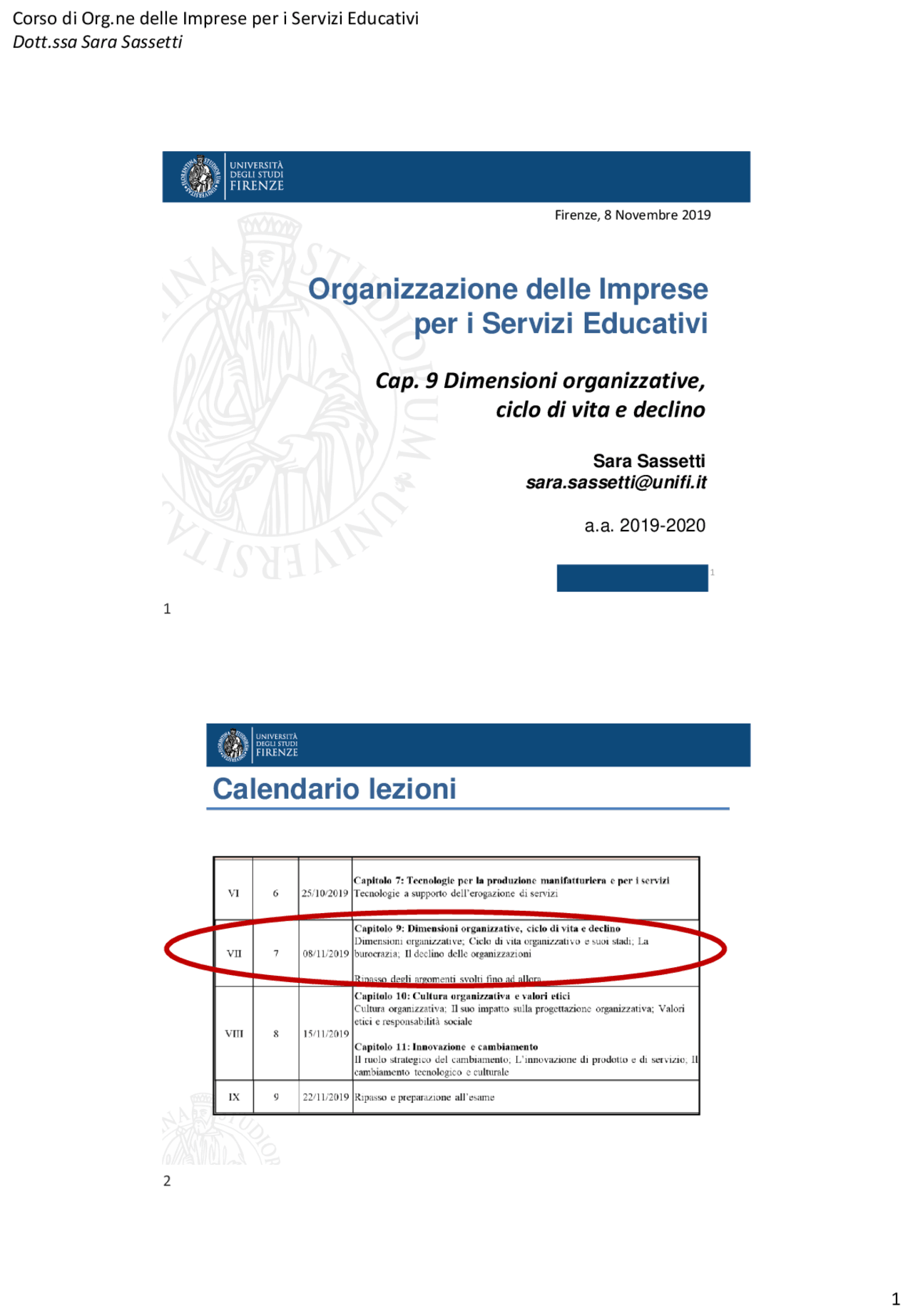 Slide Cap 9 Libroorganizzazione Aziendale Docsity