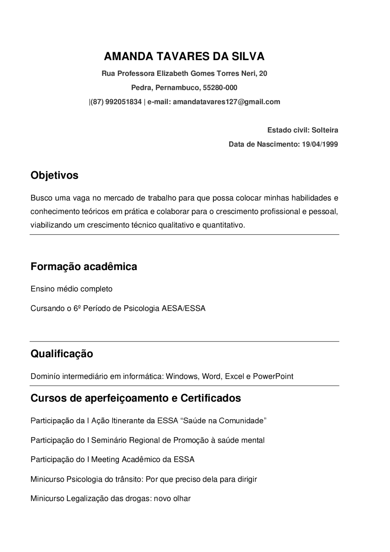 Curriculo profissional - Docsity Curriculo profissional - Docsity