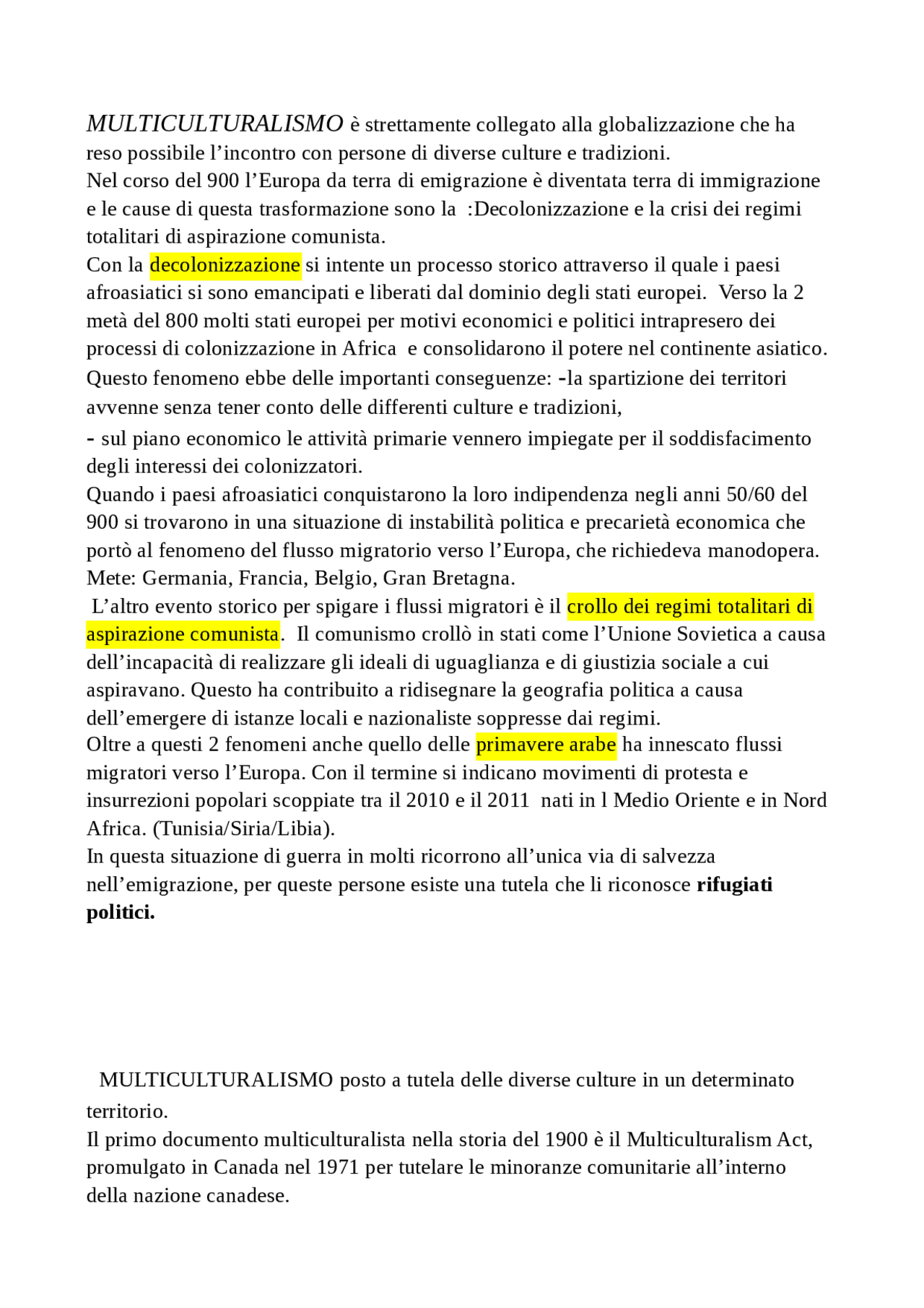Appunti Liceo Delle Scienze Umane Spiegazione Docsity