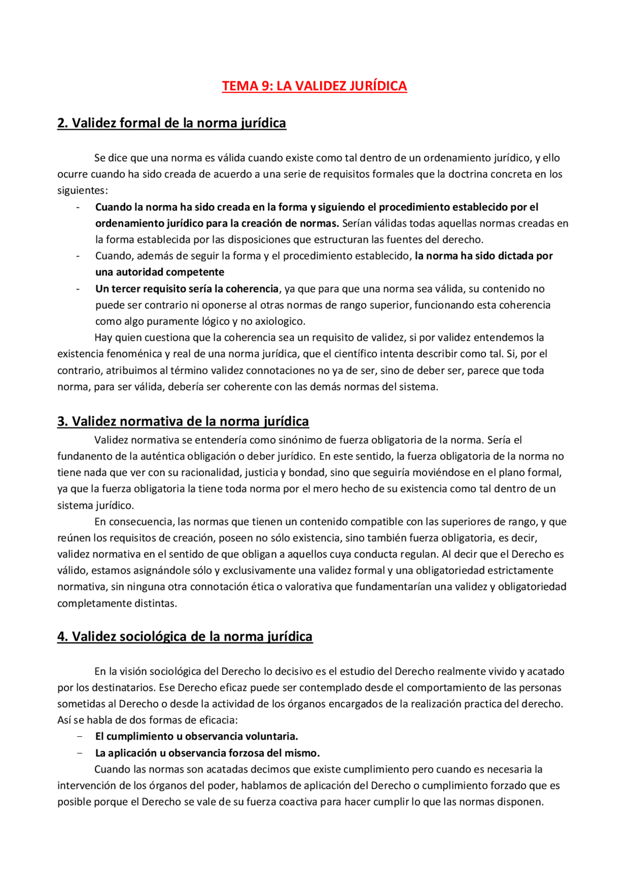 Tema 9 De Teoría Del Derecho Docsity