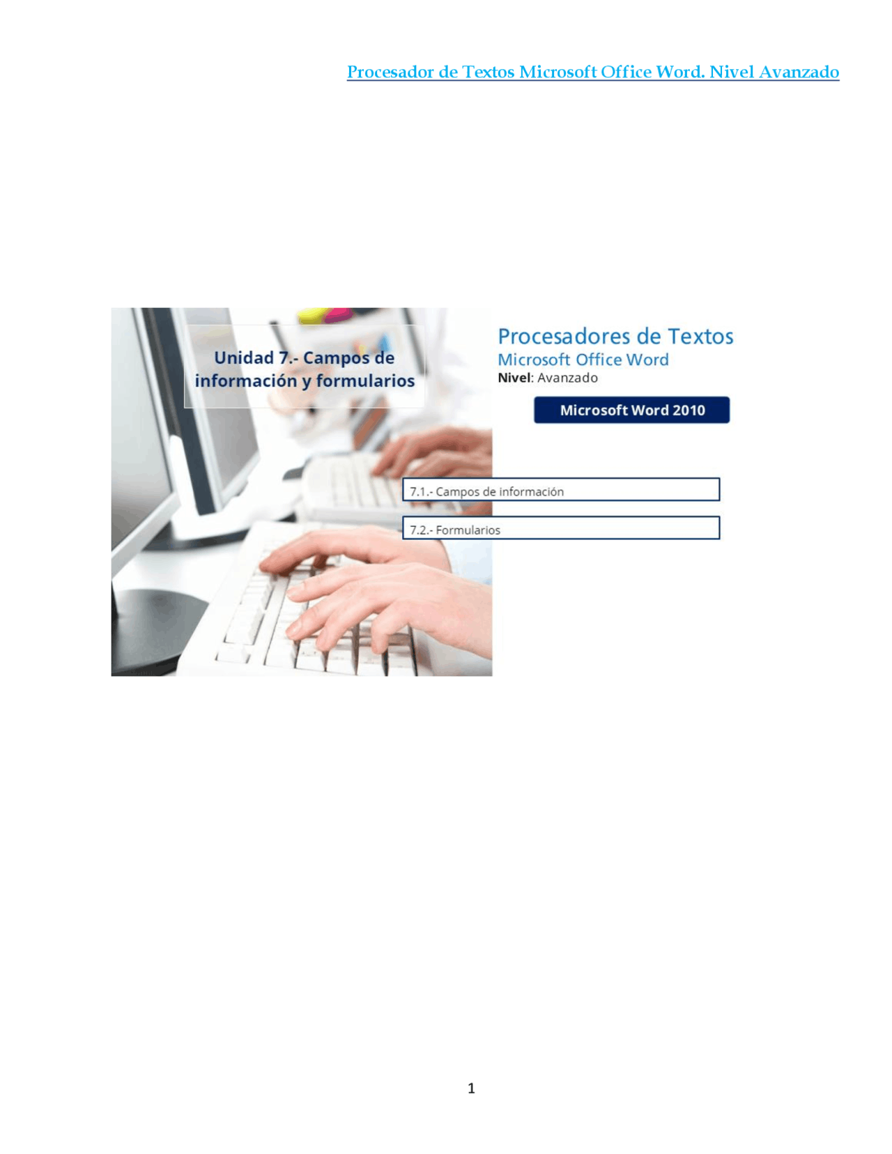 CAMPOS DE INFORMACION Y FORMULARIOS - Docsity