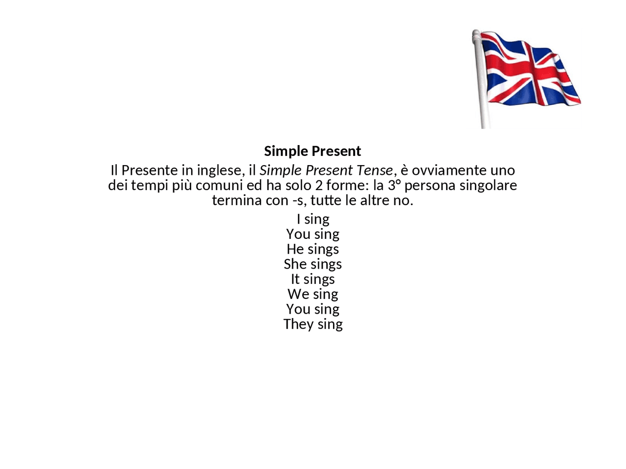 Simple Present Power Point Appunti Di Inglese Docsity