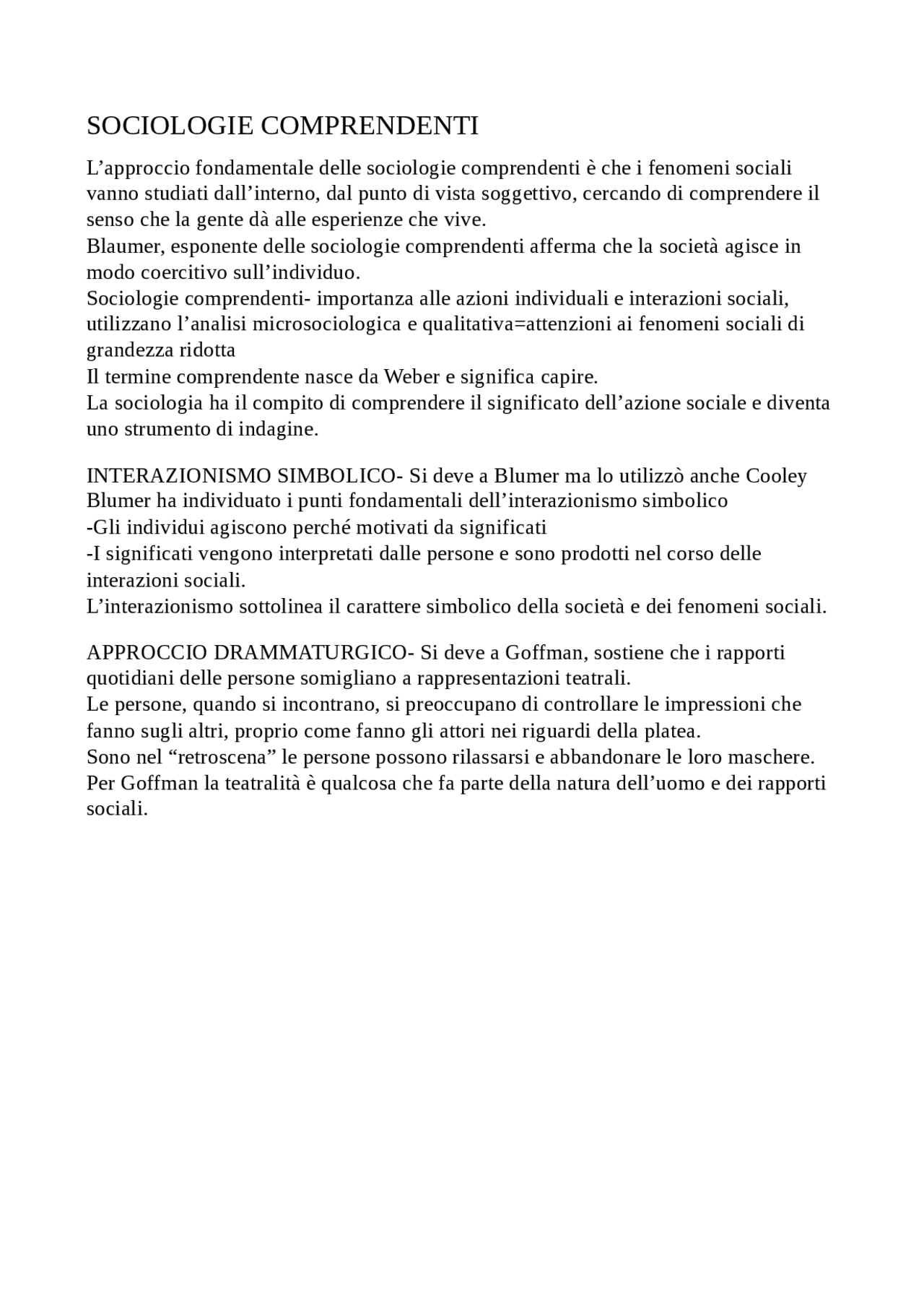 Appunti Liceo Delle Scienze Umane Spiegazione Docsity
