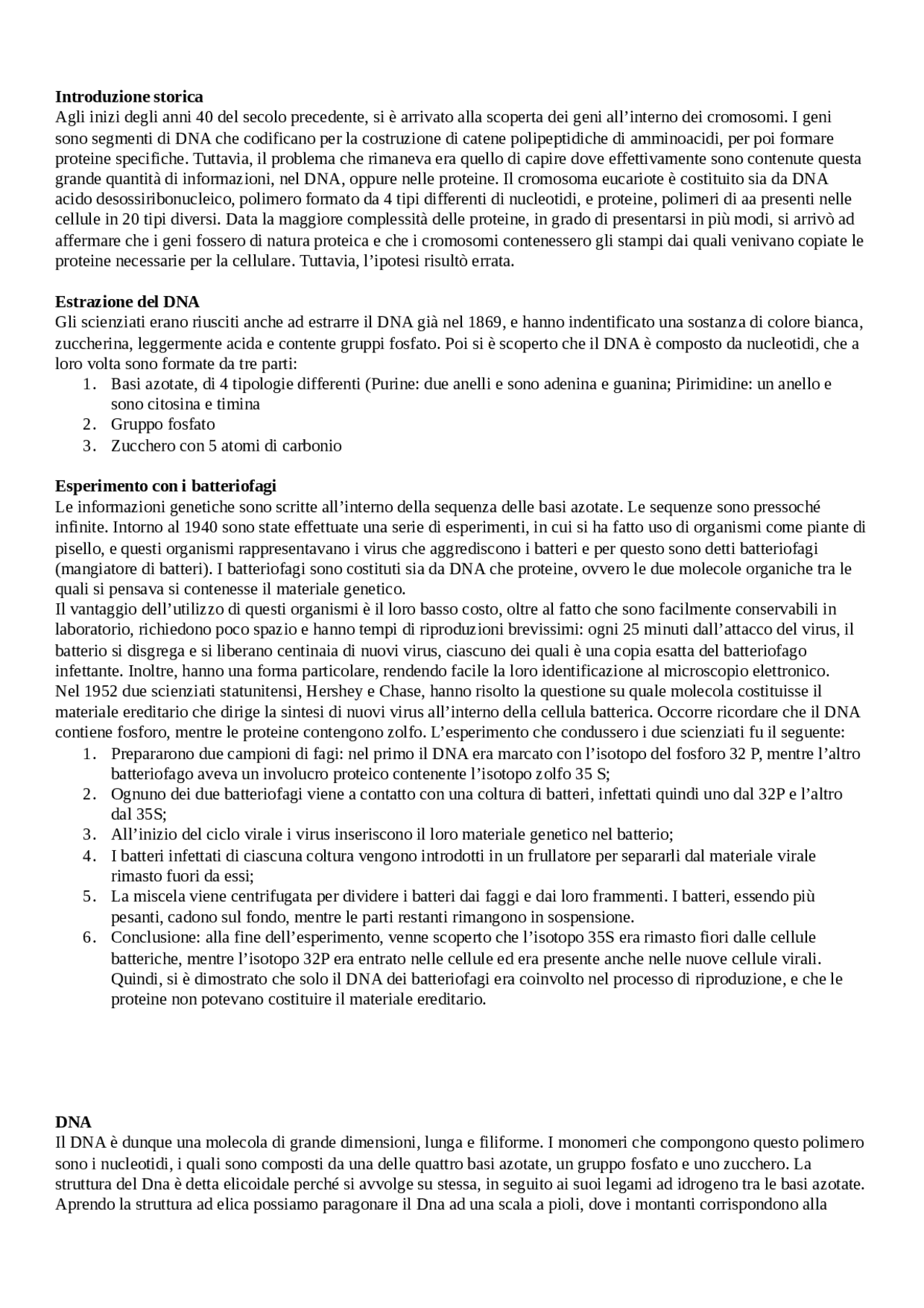 Dna Cromosoma Rna Docsity