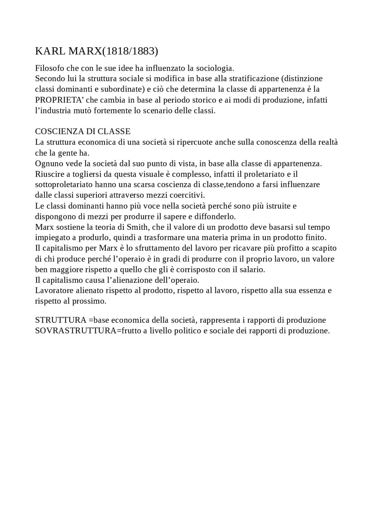 Appunti Liceo Delle Scienze Umane Docsity