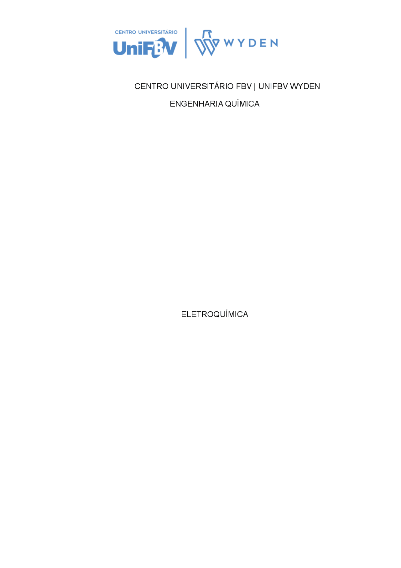 Relatório 9 Eletroquimica Aula Pratica Docsity