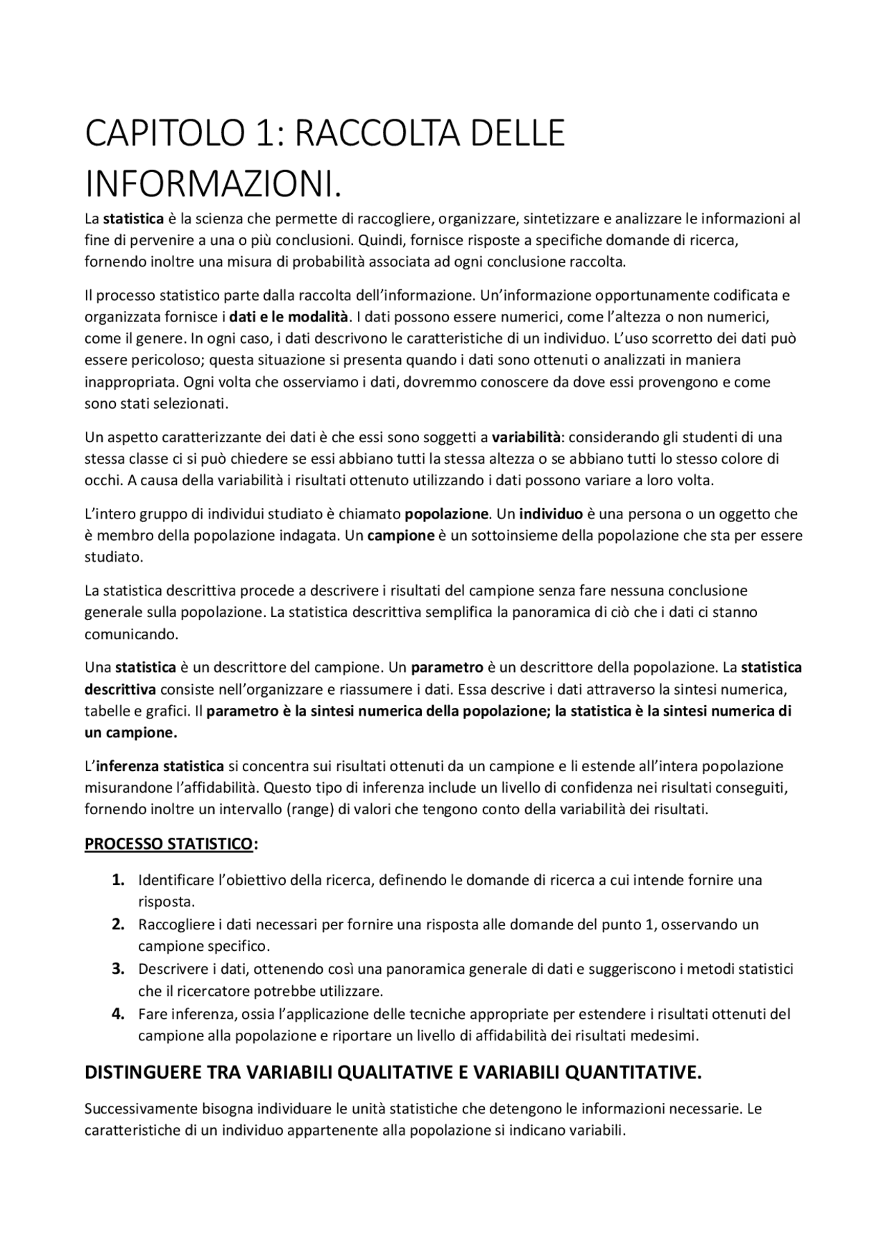 Fondamenti Di Statistica Docsity