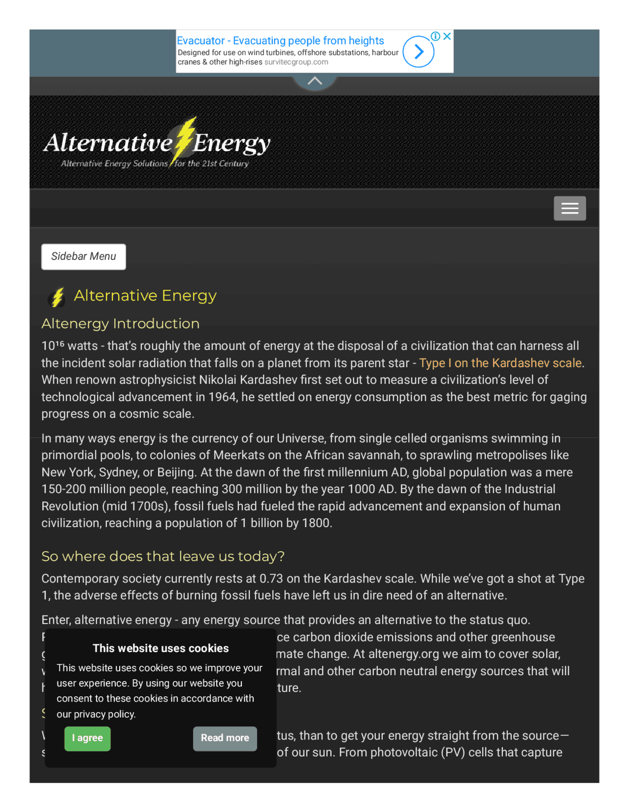 Alternative Energy Importance Docsity